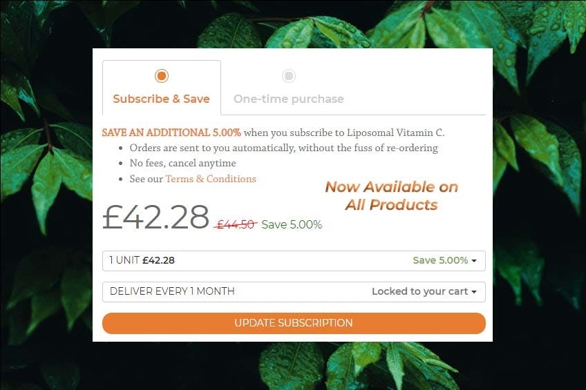 New for 2022: Introducing Subscribe & Save! - Abundance and Health